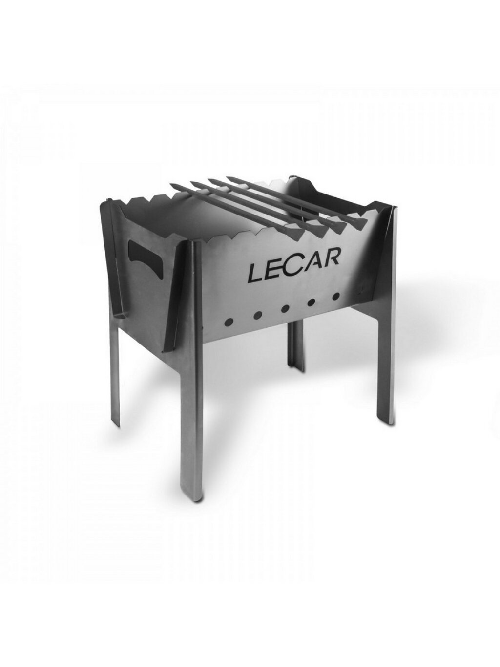 Мангал 40*25*39 см. "LECAR" (с шампурами)