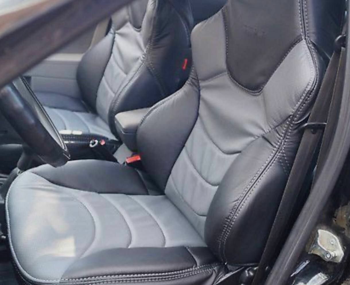 Авточехлы из экокожи на передние сиденья, универсальные чехлы на два передних сиденья Recaro