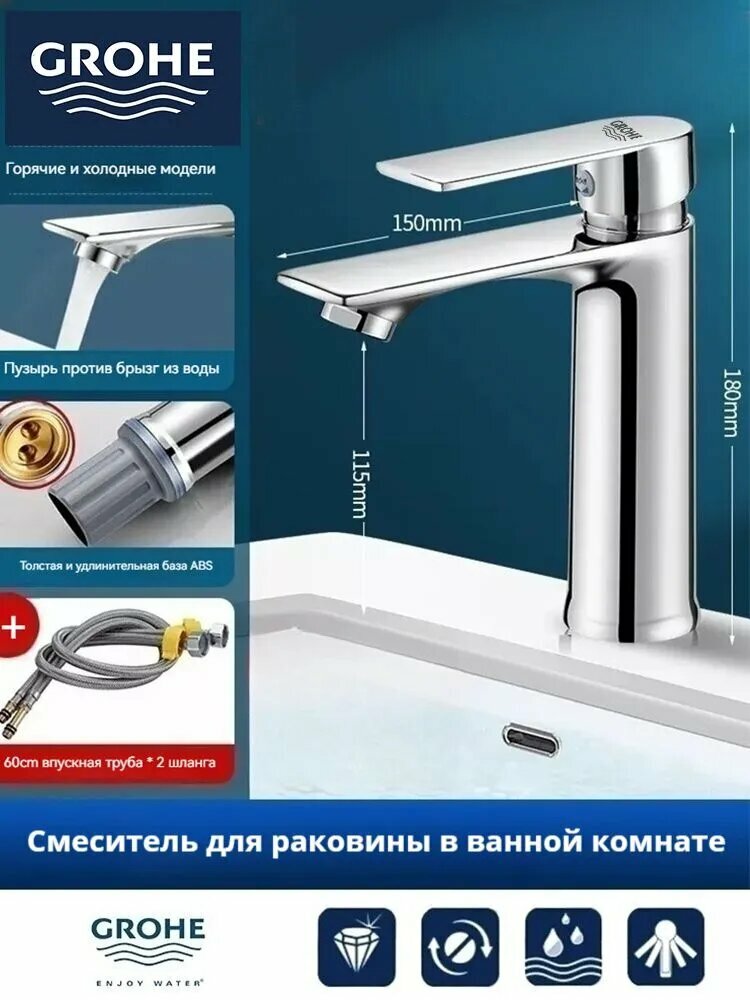 KNOW EASY-GROHE Смесители для ванной комнаты, смесители, краны горячей и холодной воды.