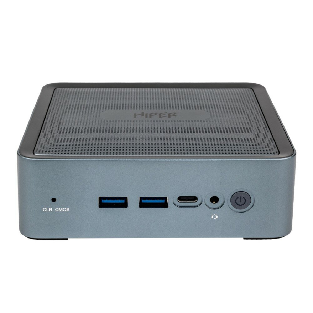 Hiper Компьютер ED20-I5124R8N1WPG EXPERTBOX D20 Corei5 1240P 16384Mb 512PCISSDGb BT WiFi war 1y 0.45kg Тёмно-серый Win11Pro+WiFi 6, BT 5.2, металл,