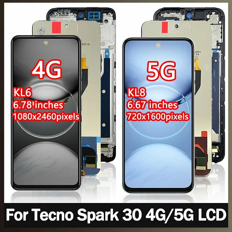 Дисплей Spark30 4G NO Frame для Tecno Spark 30