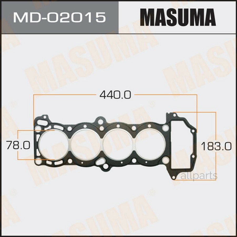 MASUMA MD-02015 Прокладка ГБЦ NISSAN ALMERA MASUMA MD-02015