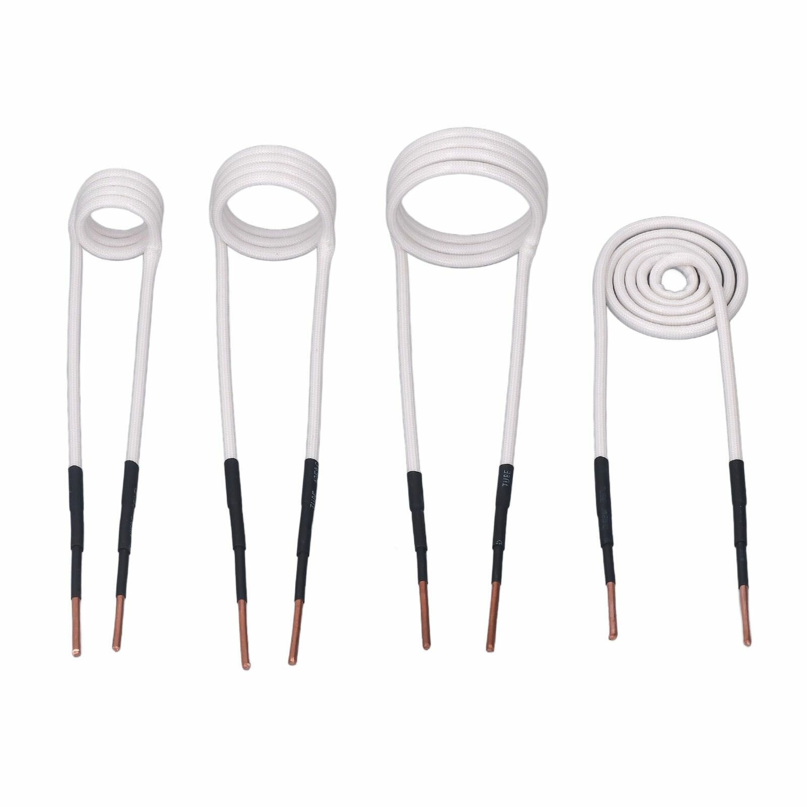 Комплект из 4 частей для высокочастотной разборки плоской катушки нагревателя с латунным сердечником диаметром 2,5 мм