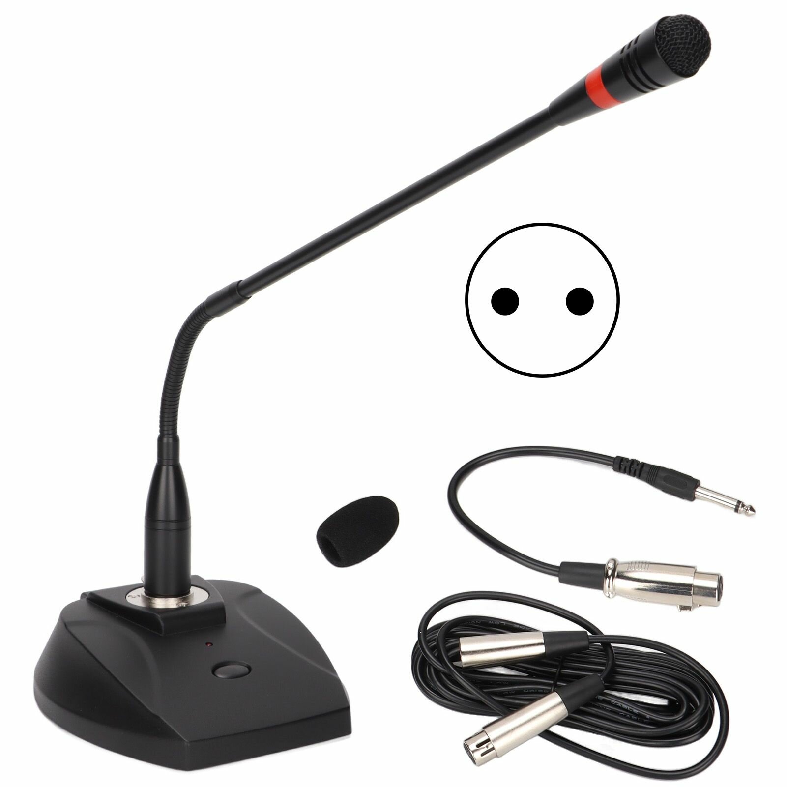 Проводной микрофон на гусиной шее с XLR, для конференций, EU