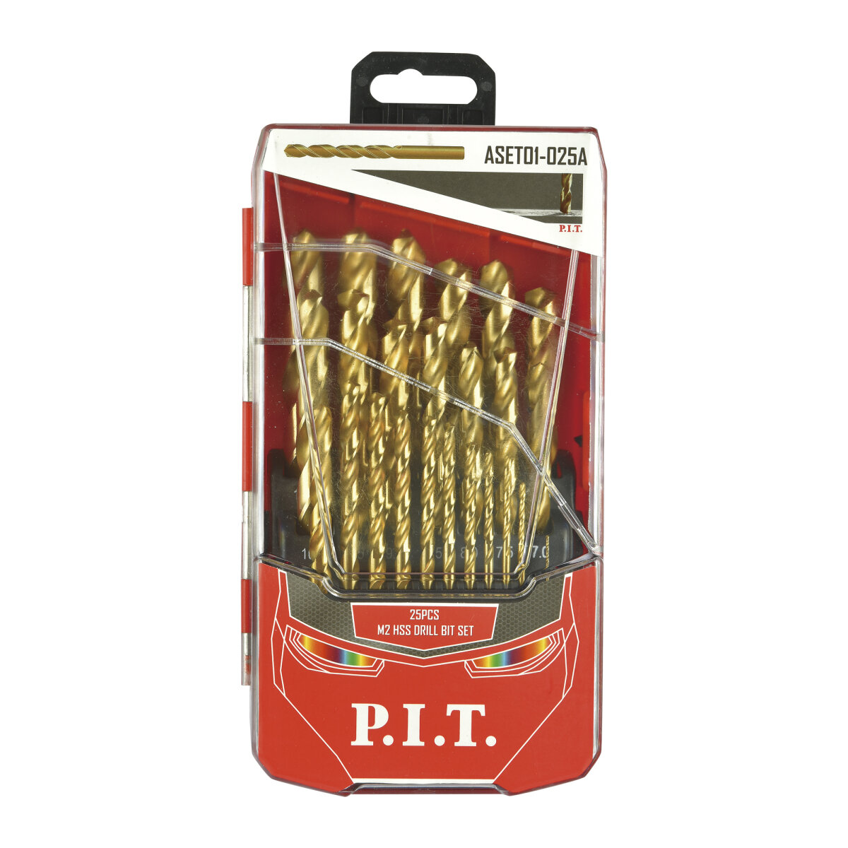 Набор сверл по металлу 25 шт, 1,0 - 13,0мм P.I.T. ASET01-025A