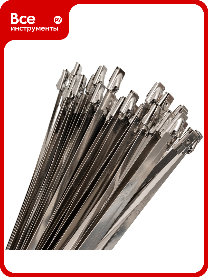 Стальные стяжки FORTISFLEX СКС 316 4.6х300 74870, Отсутствует температура эксплуатации