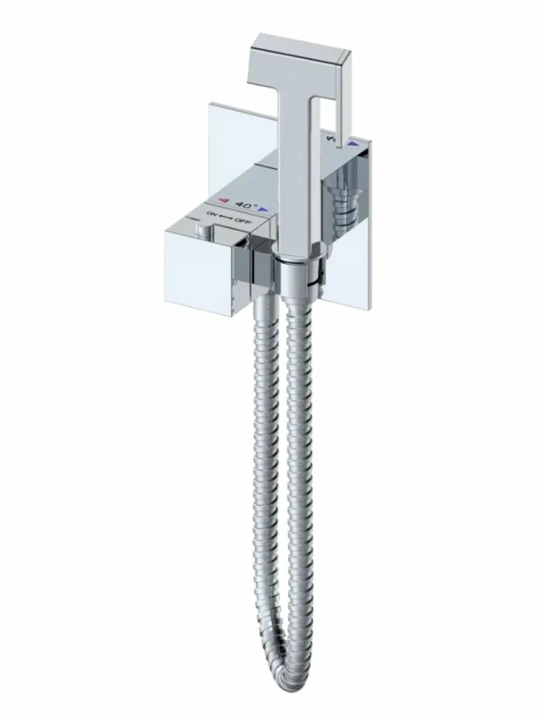 Встроенный термостатический смеситель с гигиеническим душем Gerhans K15383