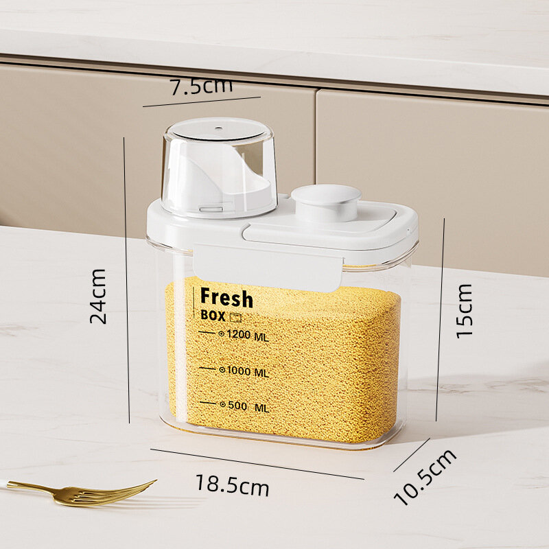 Банки для хранения Mu Shenhuo, герметичные, цельное зерно, прозрачные, влагостойкие