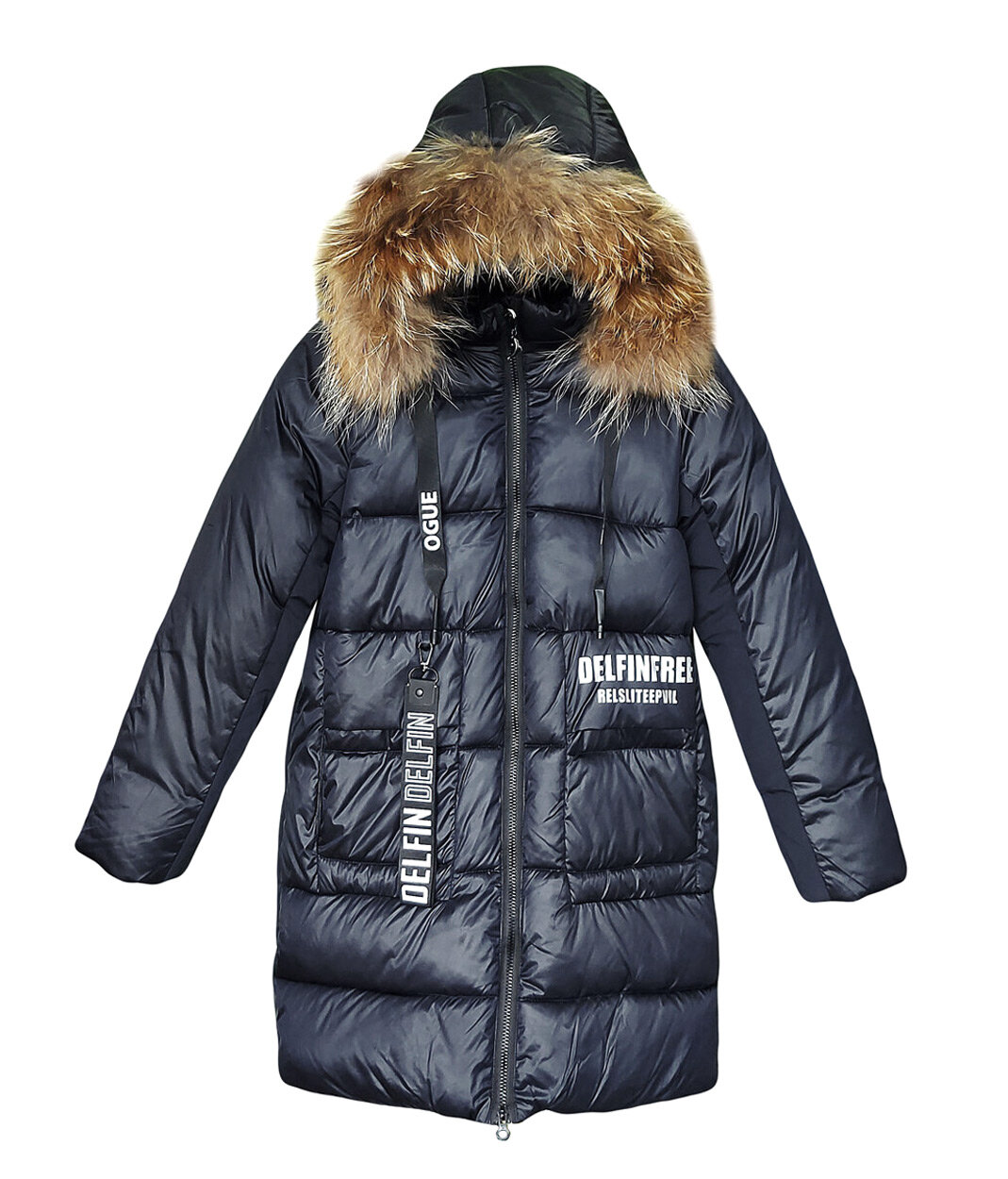 Пуховик зимний удлиненный пуховик для девочек