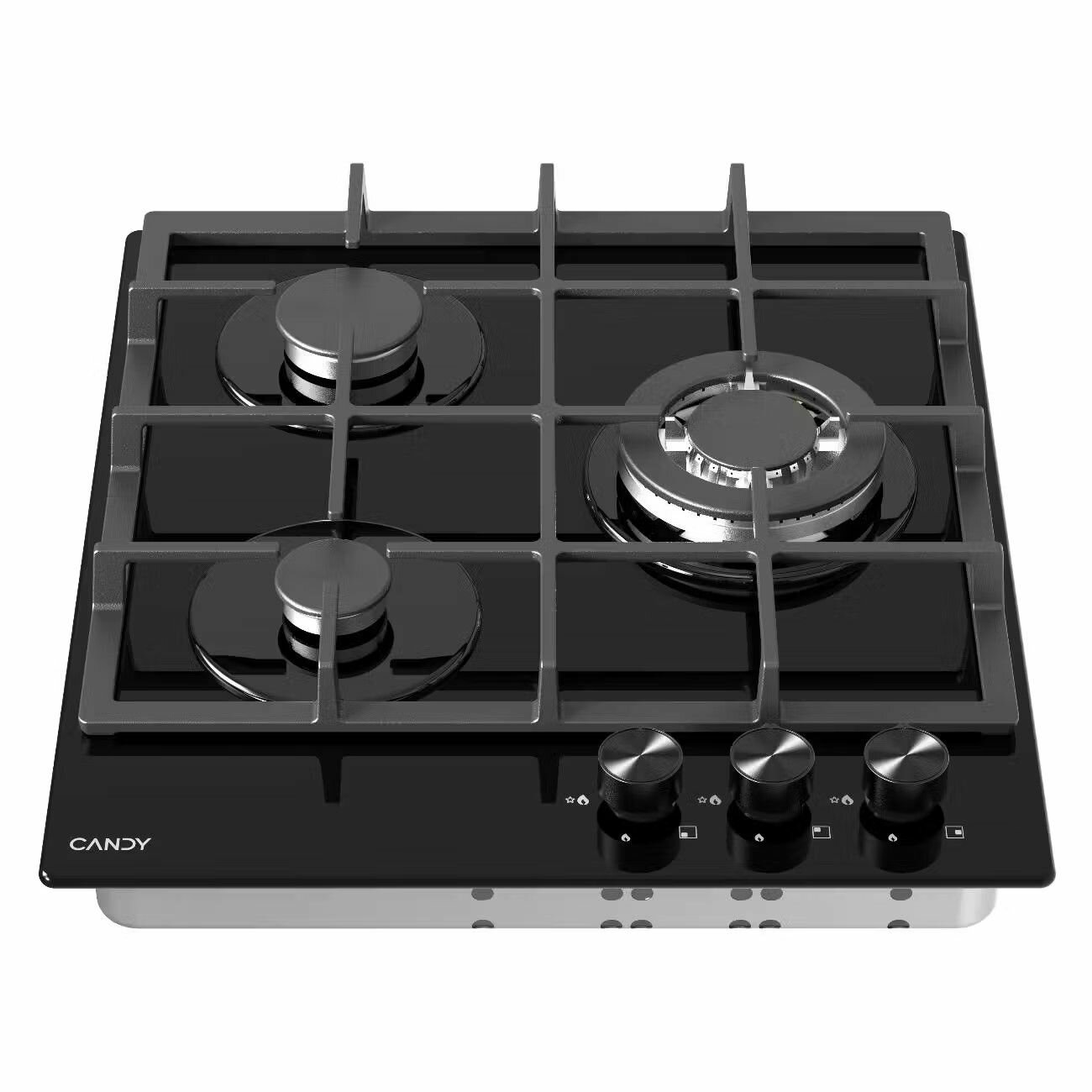 Candy CHXG53CWB Газовая варочная панель, 3 конфорки, черная