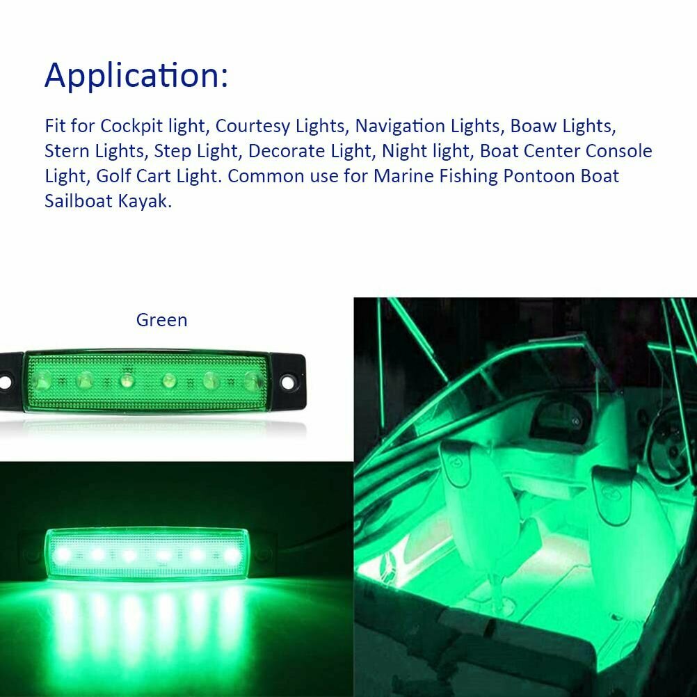 5 шт. морские фонари 12 В водонепроницаемые морские навигационные огни кормовой фонарь для судового каякинга