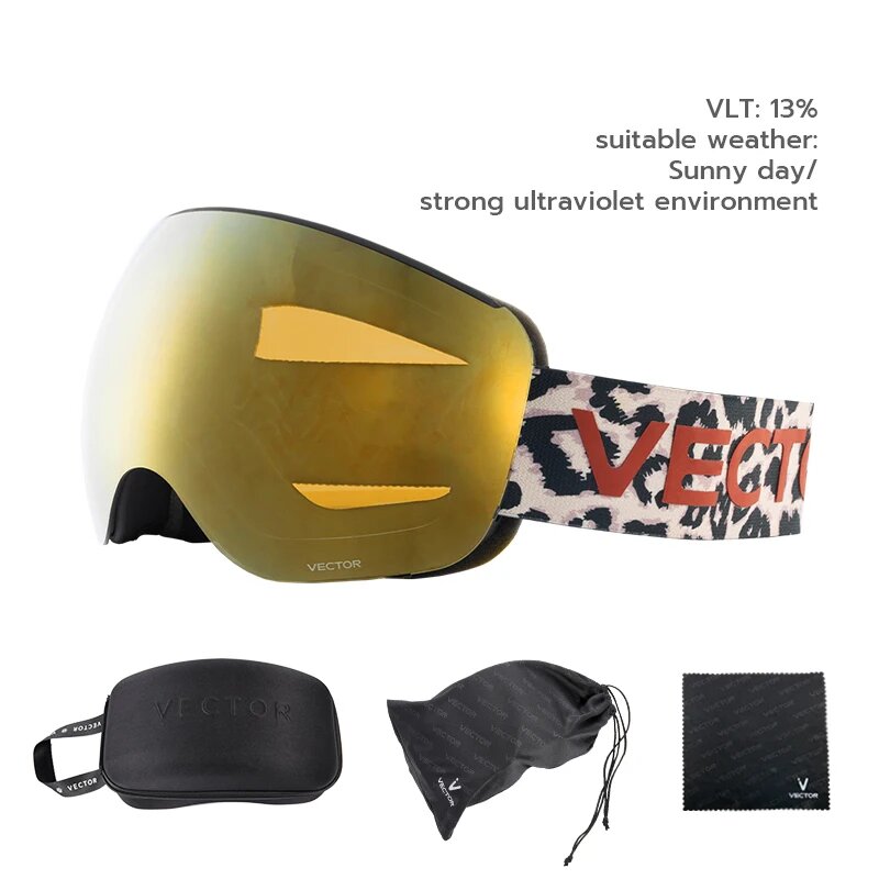 VECTOR лыжные очки для сноуборда UV 400 взрослые Ski goggles 3