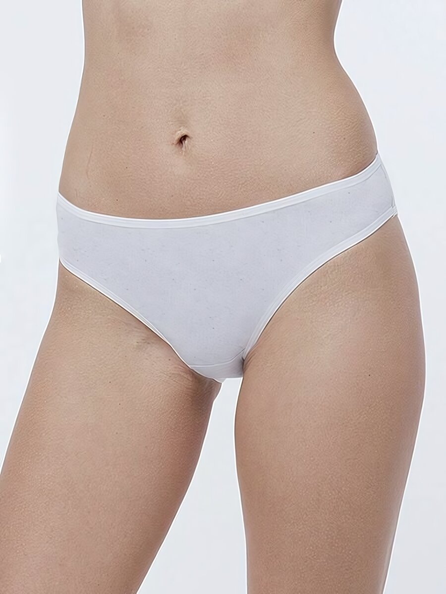 Трусы Базовые хлопковые трусики-слипы средней посадки