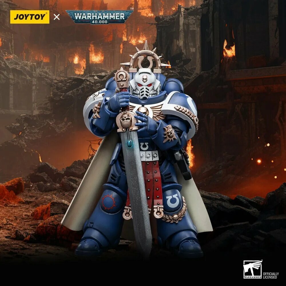 Подвижная фигурка JOYTOY Warhammer 40K Ultramarines Primaris Captain