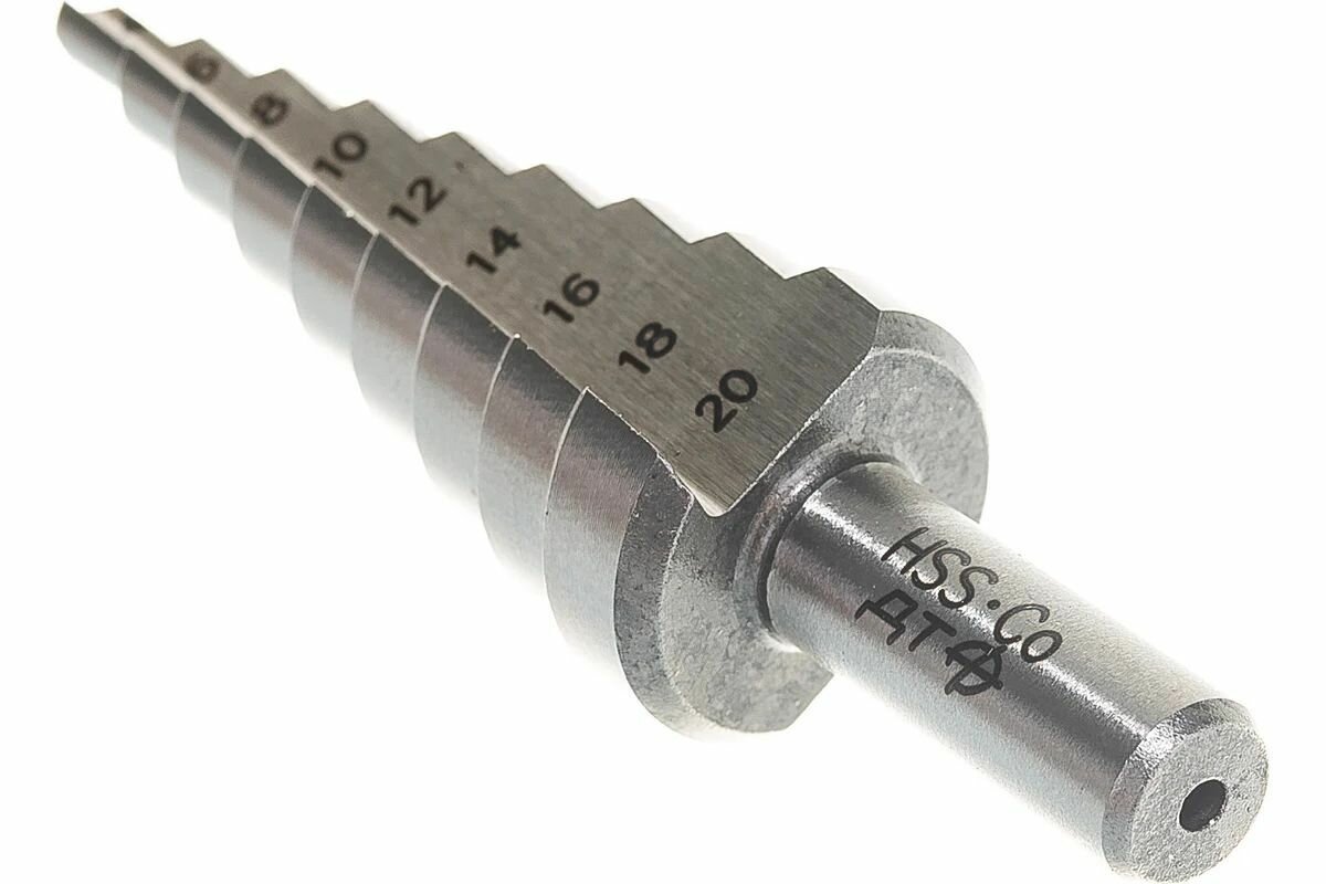 Сверло ступенчатое по металлу, 9 ступ, 4-20мм / Дело Техники