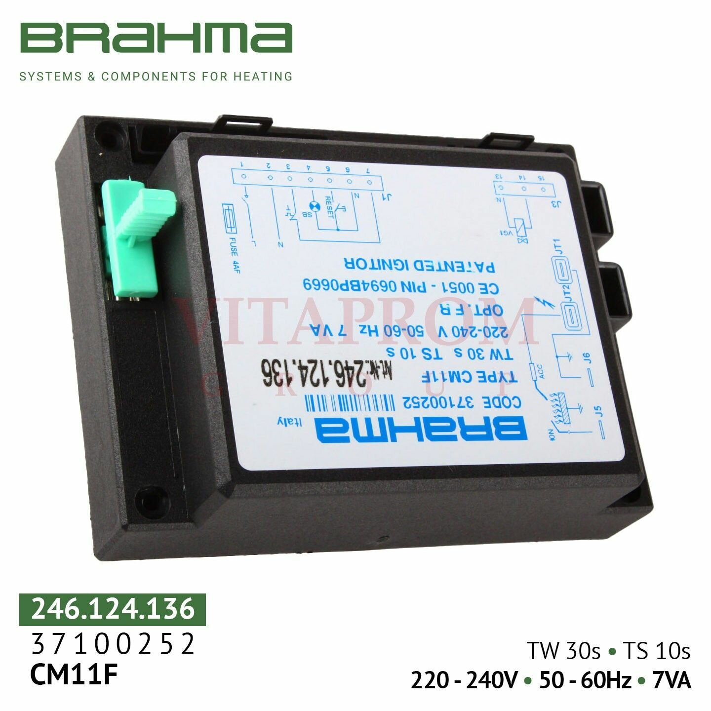 Блок управления горением Brahma CM11F, 37100252