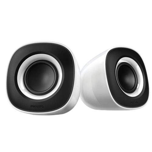 Компьютерные колонки PHILIPS SPA2201, белые с синим