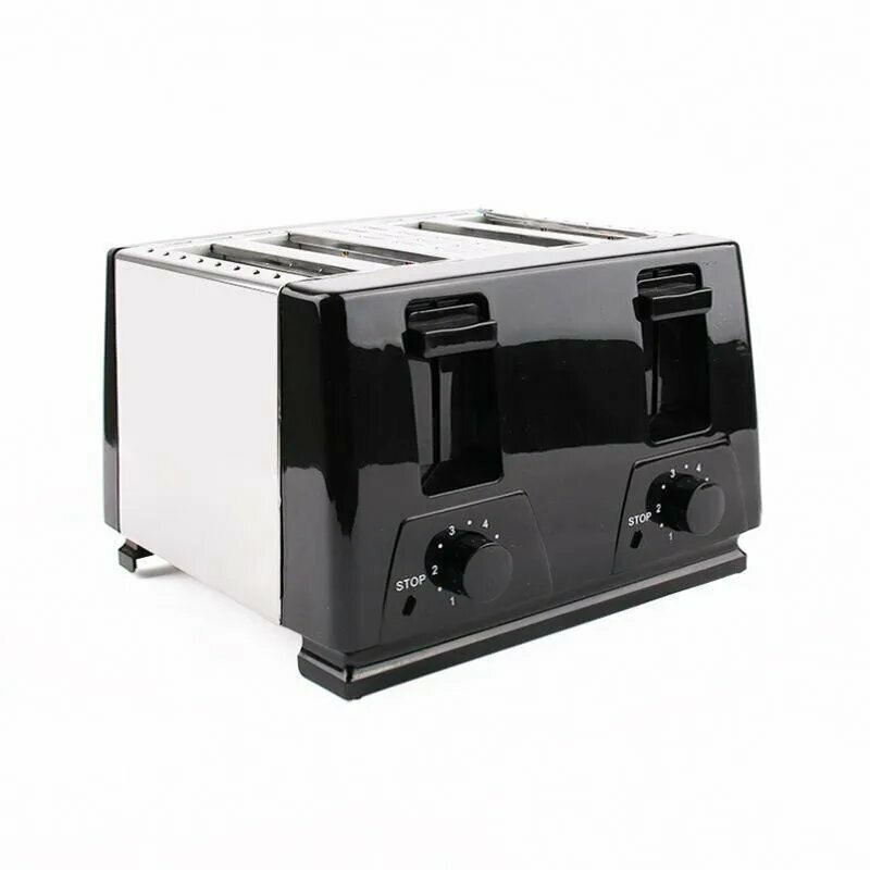 DMWD Тостер Ozon1-SJ-QL-318B-220V 1300 Вт тостов - 4, черный