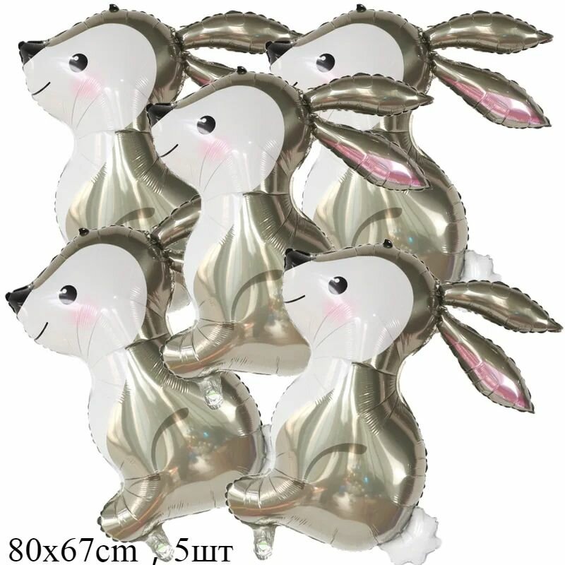 Рождественские воздушные шары из фольги, детские игрушки, старик, снеговик, пряничный человечек, 5 шт.