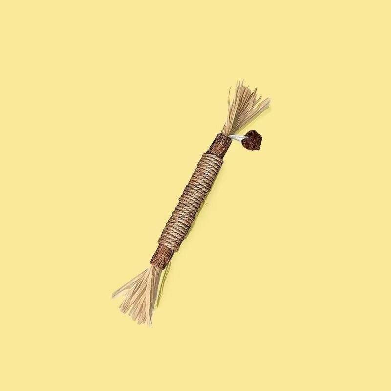 Кошачья игрушка с мятой и кошачьей травой, натуральная прочная игрушка для котят и взрослых кошек