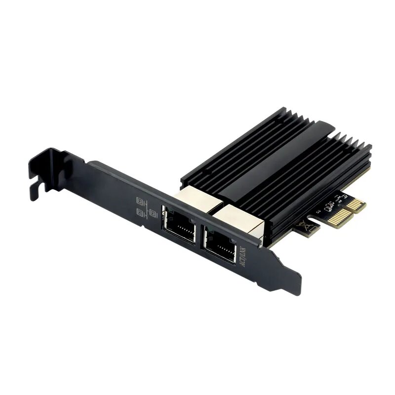 Сетевая карта Noham Intel I226 2500 Мбит/с Pcie к RJ45 2,5G Gigabit Ethernet с двумя портами 100/1000/2500 Мбит/с сетевая карта для настольных компьютеров