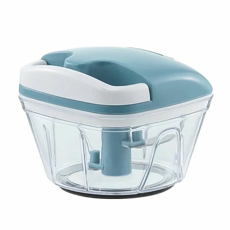 Ezkitt измельчитель кухонный для овощей, чеснока, орехов, лука, измельчитель кухонный ручной, чоппер, 250 мл, синий