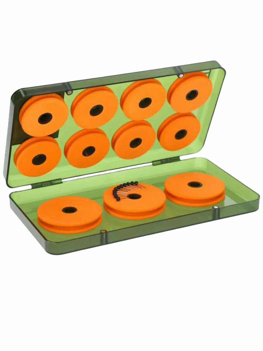 Поводочница для рыбалки Kaida / коробка для поводков / набор мотовил 6 штук 21,3х11,5х3 см