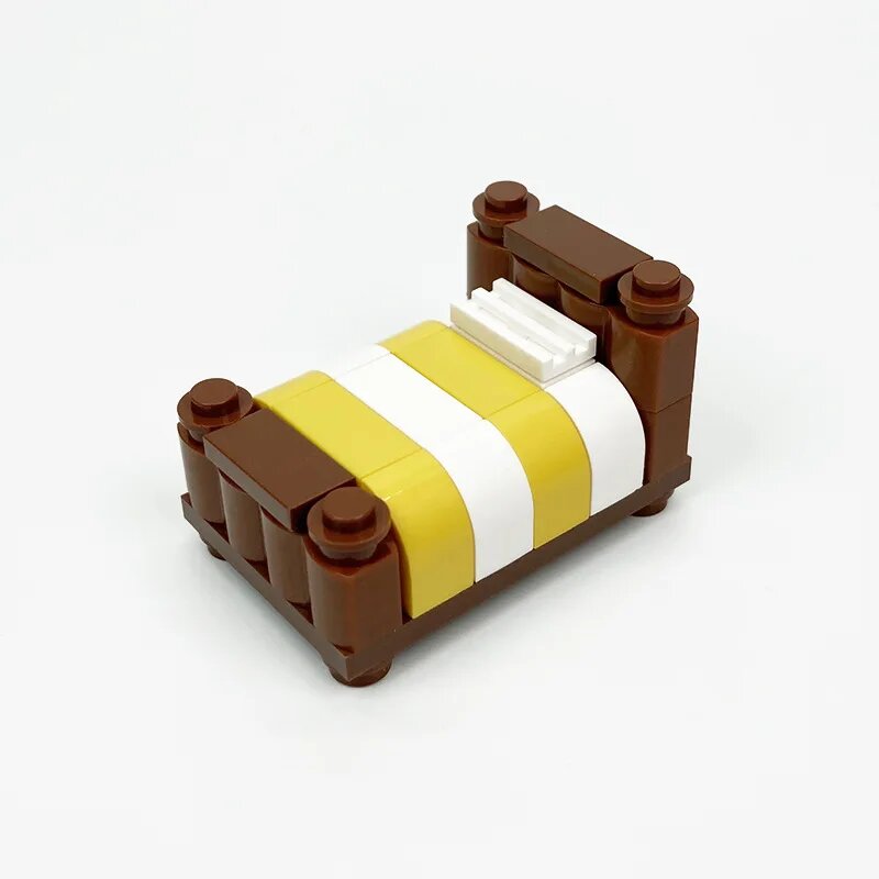 Конструктор LEGO кровать желтого цвета, Bed S