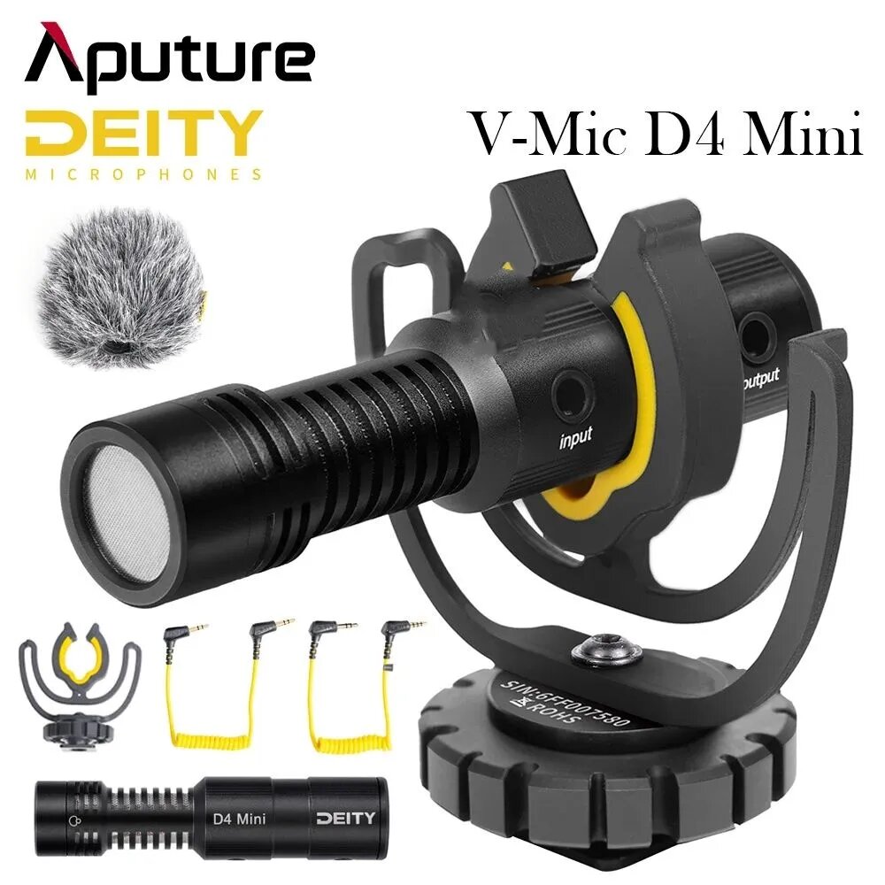 Deity Микрофон для фото и видеокамер V-Mic D4 Mini, черный