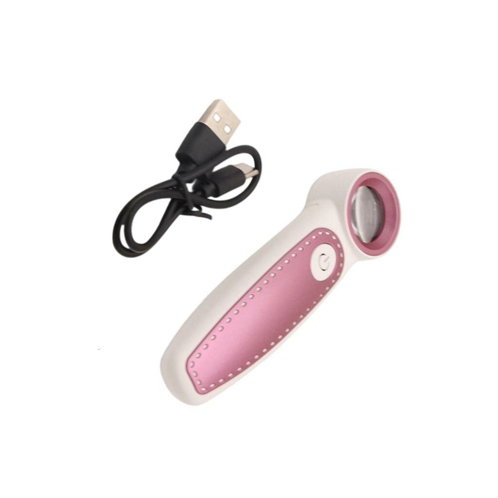 Портативная светодиодная лупа с USB-зарядкой, красный