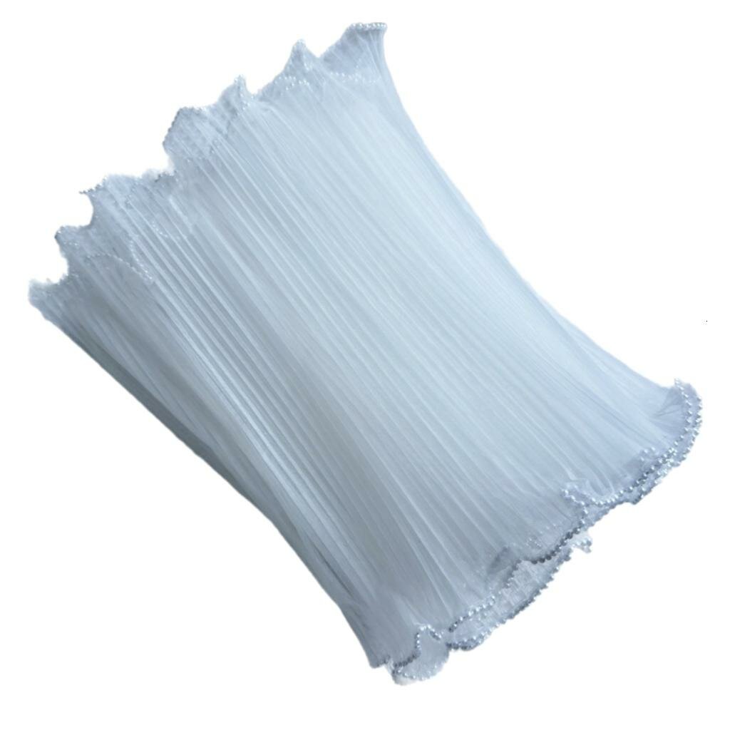 Белая цветочная сетка для упаковки с жемчугом, Белый двуглавый