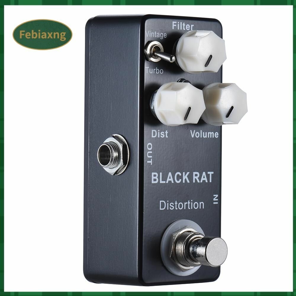 MOSKYAudio Mini Distortion, педаль искажения с истинным обходом, компактная, для гитаристов и музыкантов