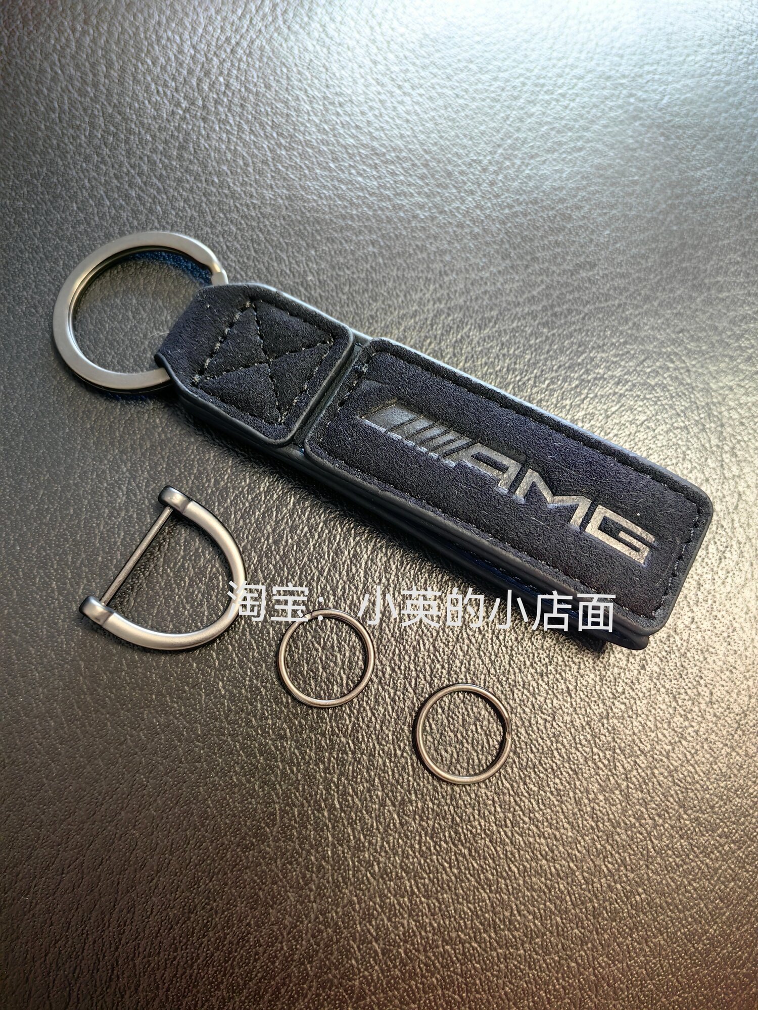 【Новинка】Оригинальный брелок Mercedes-Benz AMG из замши, кожаный кулон для автомобиля, мужской, для BMW GLC/GLE Я хочу