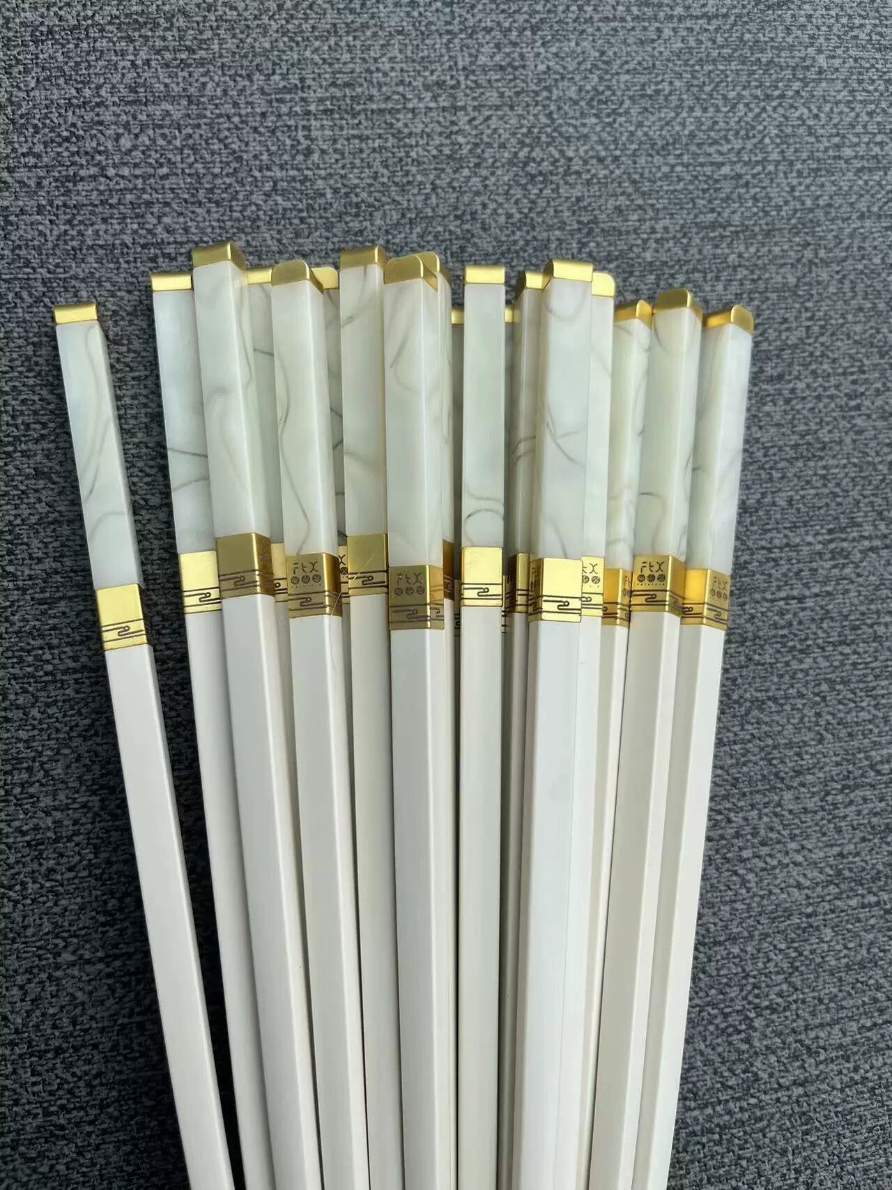 Палочки для еды из сплава нефрита с имитацией ракушки, нескользящие и устойчивые к высоким температурам, изысканные