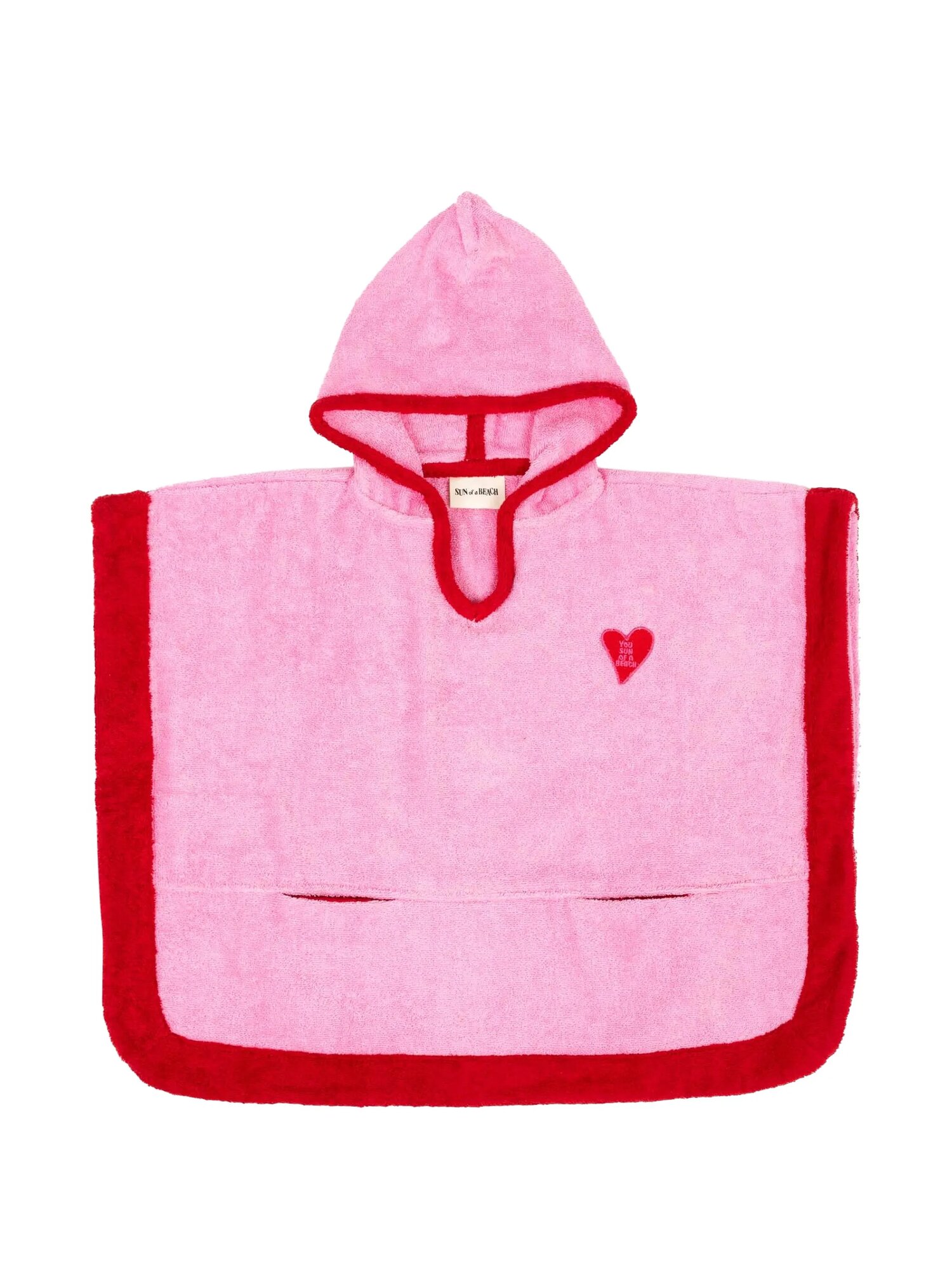 Халат Heart-patch hooded poncho