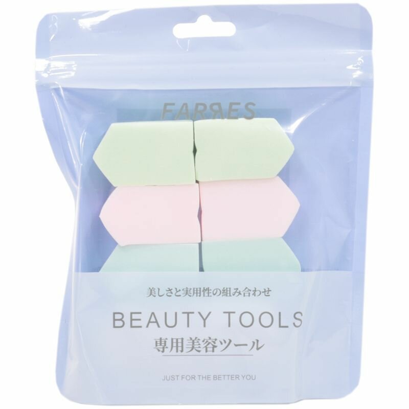 Farres cosmetics Набор спонжей для макияжа, FP 040, 8 штук в упаковке