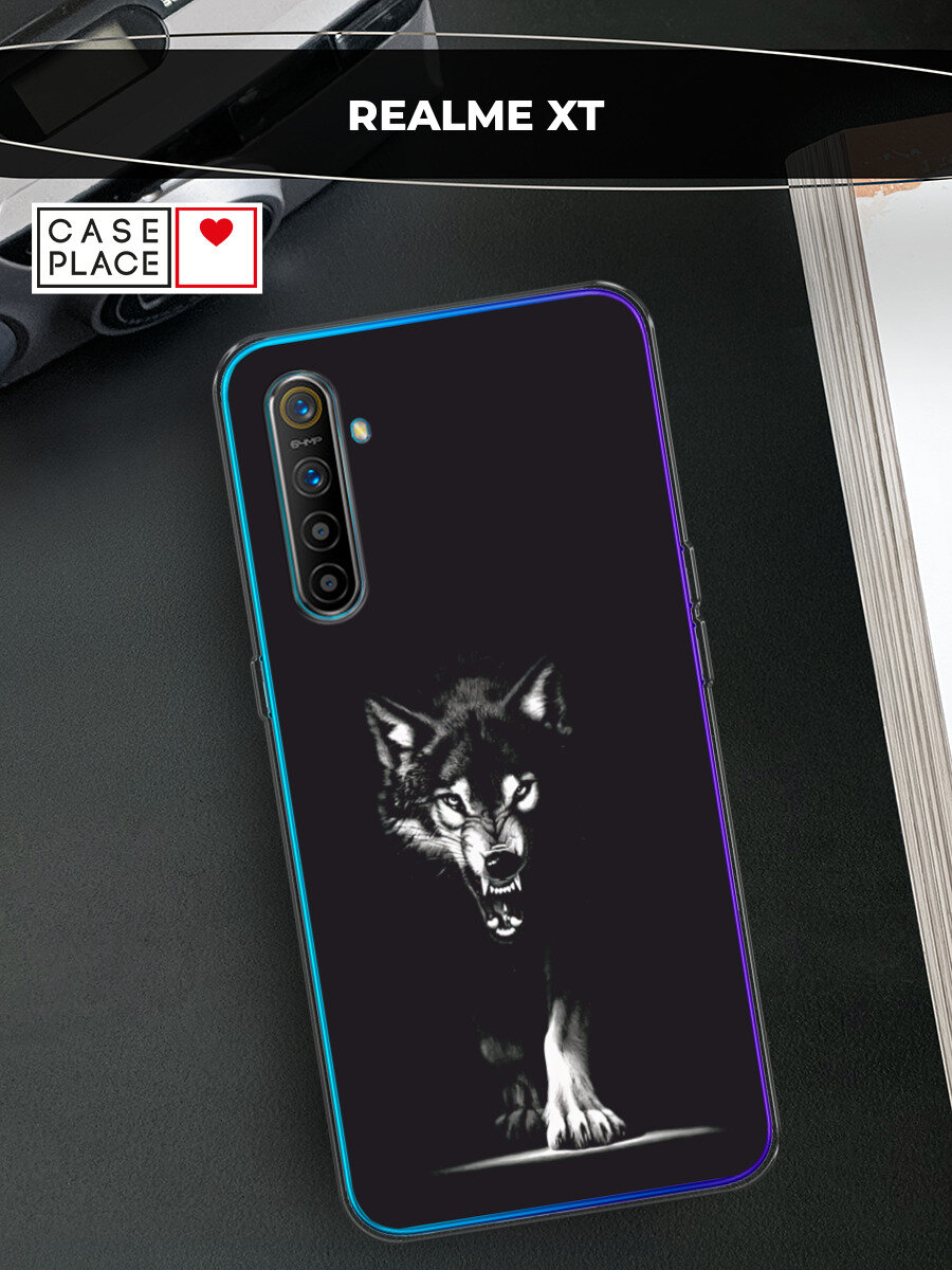 Чехол на Realme XT / Реалми XT с принтом Волк выходит из ночи