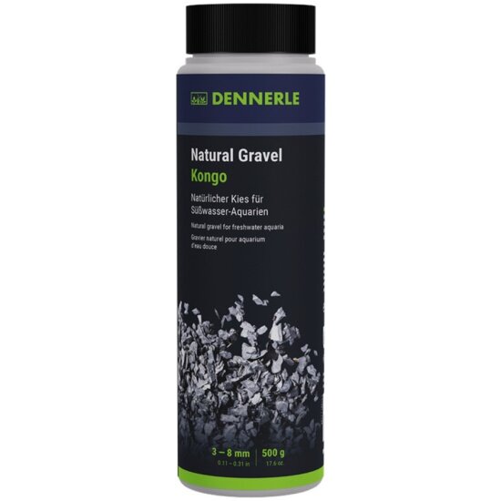 Грунт Dennerle природный Kongo 3-8мм серый 500г