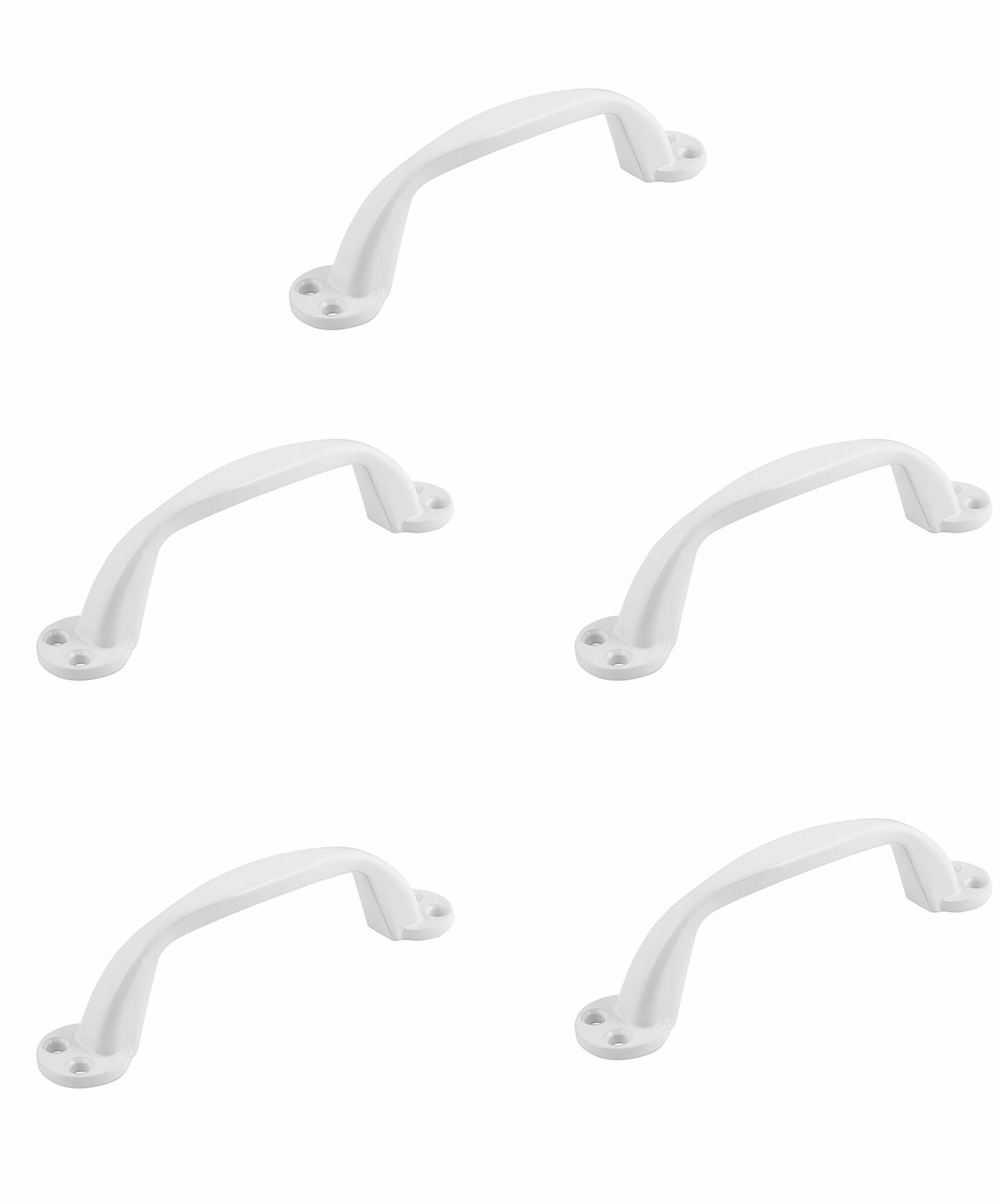 Ручка-скоба Зенит РС100.02 белый (Алюминий) (5 штук)