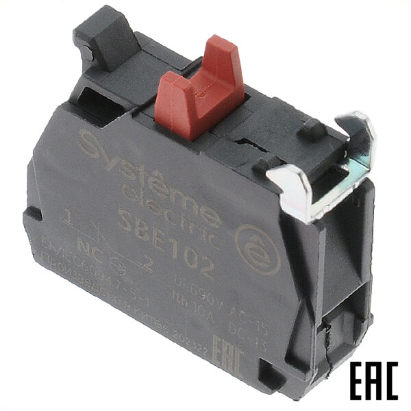 Блок контактный SBE102 1р (Systeme Electric) (2 шт. в комплекте)