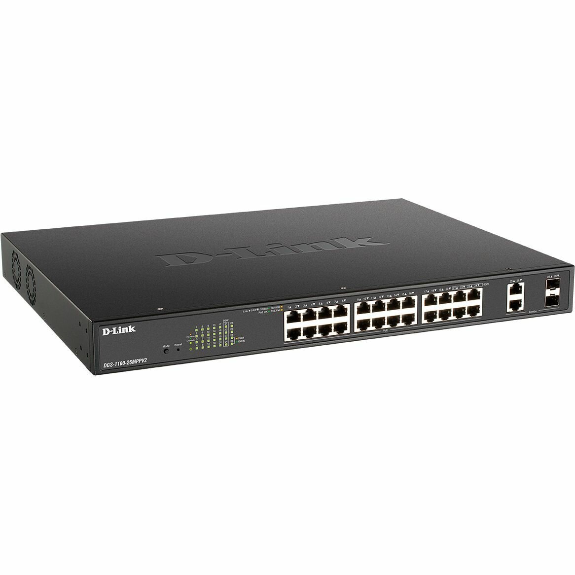 Коммутатор D-LINK DGS-1100-26MPPV2/A3A, официальная гарантия