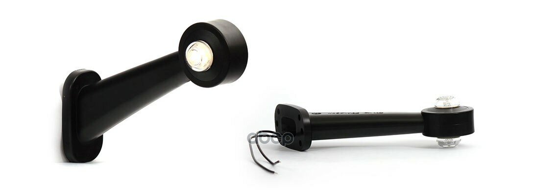 Фонарь габаритный ! рожок левый наклонный 12V-24V LED провод 21cm WAS арт. 136L