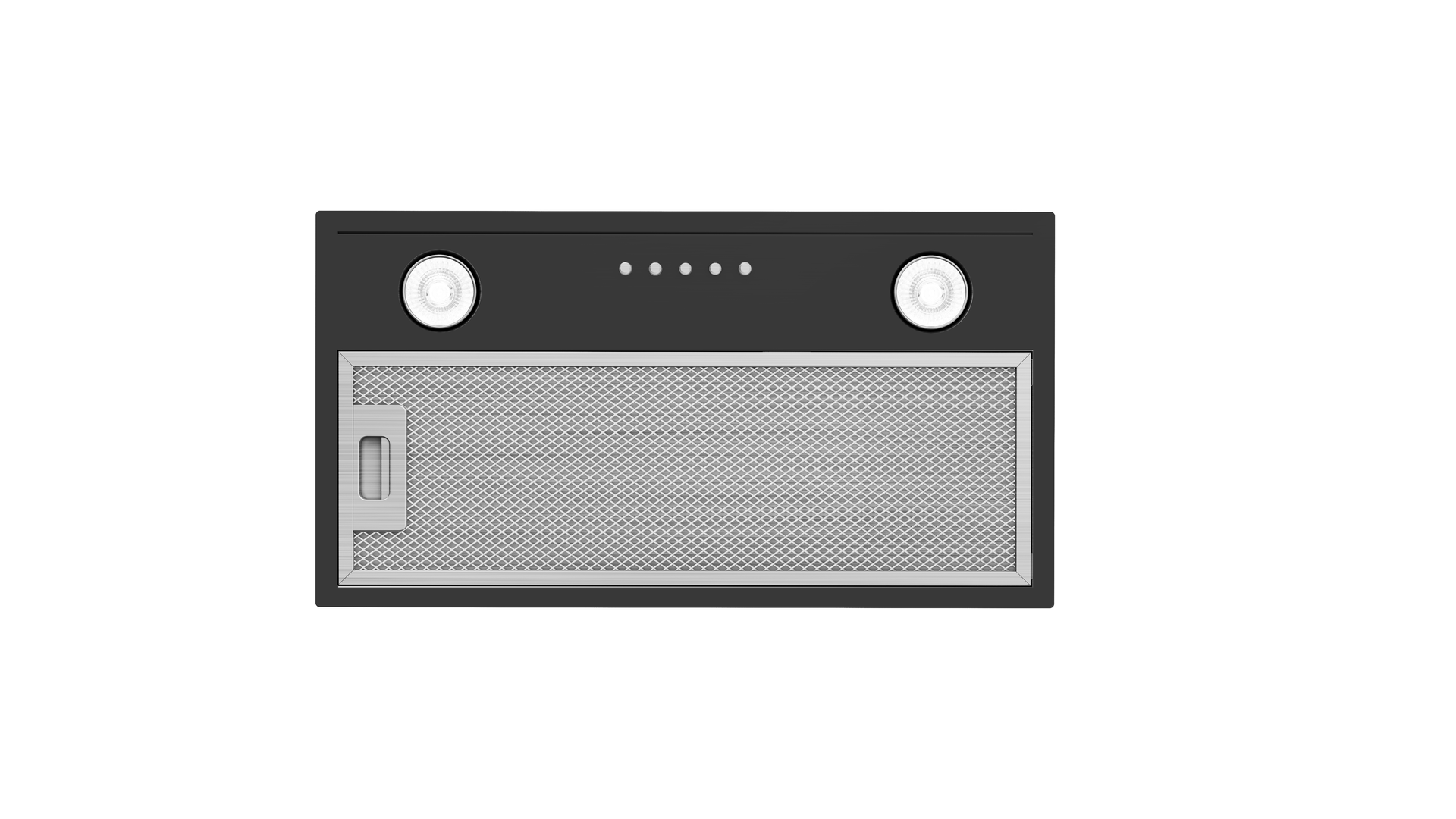 Вытяжка Konigin FlatBox 60 Black, встраиваемая, отвод/циркуляция, 650 м3/ч