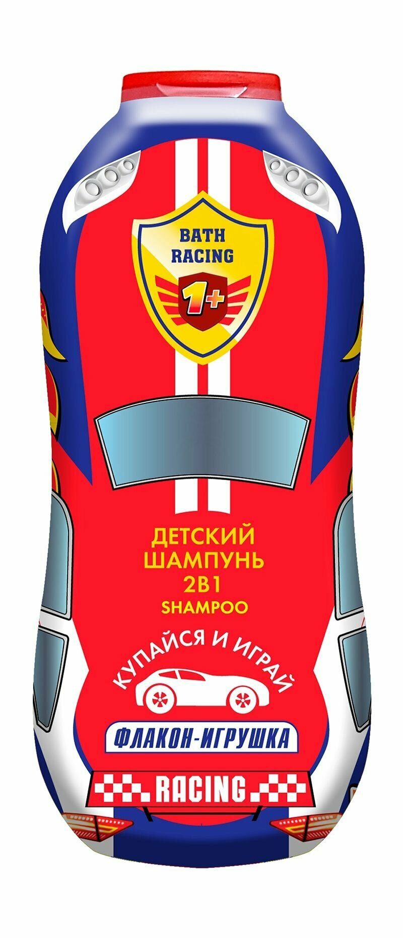 Гонки Детский шампунь для волос 2в1 Bath Racing, 300 мл