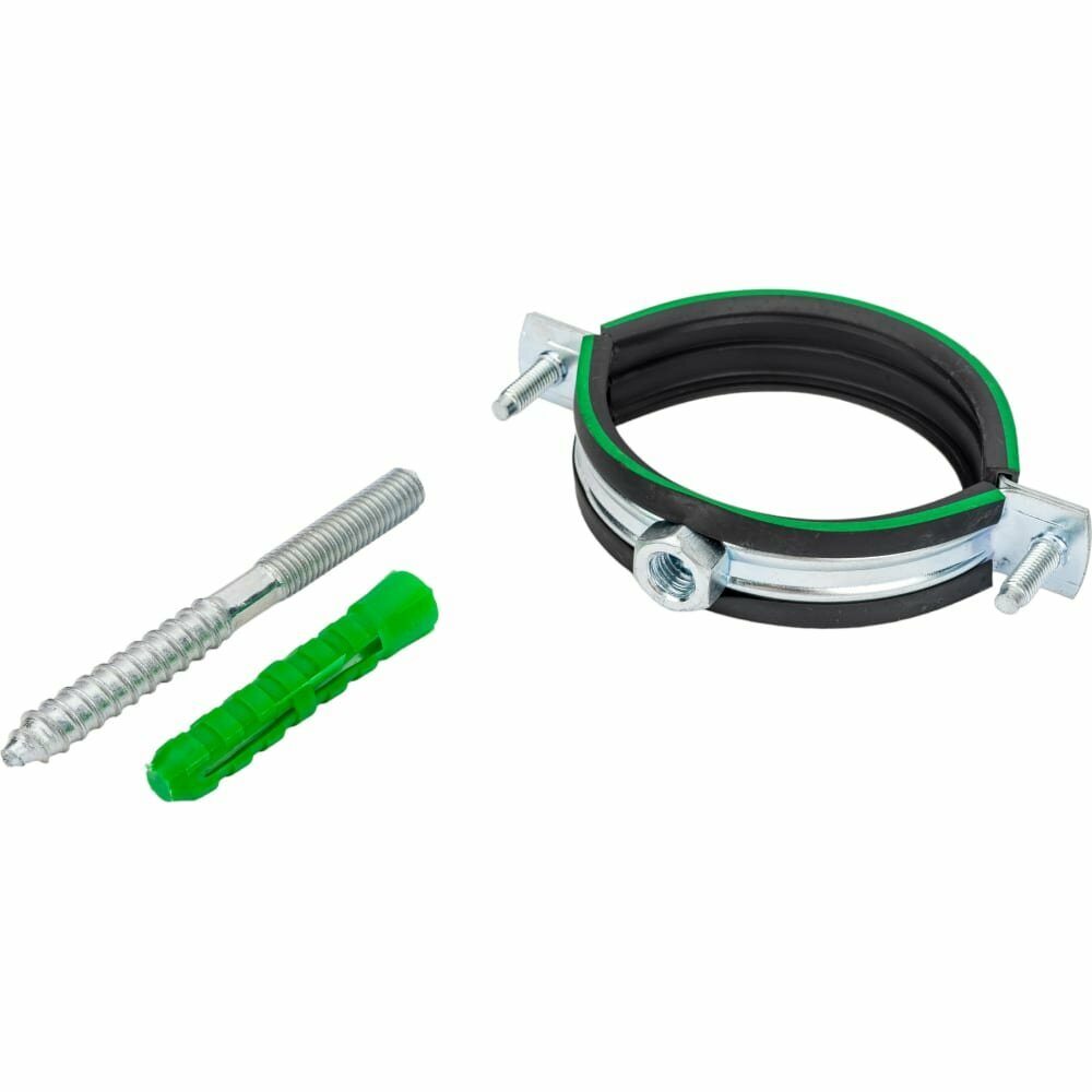 Комплект MAYER сантех. хомут со шпилькой 10x100 и дюбелем д/труб 2 1/2" (74-80 мм), гайка М10 14 0212 1/140212100
