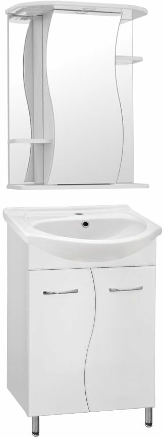 Мебель для ванной Style Line Эко Стандарт №12 55 (Уют) с ЗШ Лилия белая