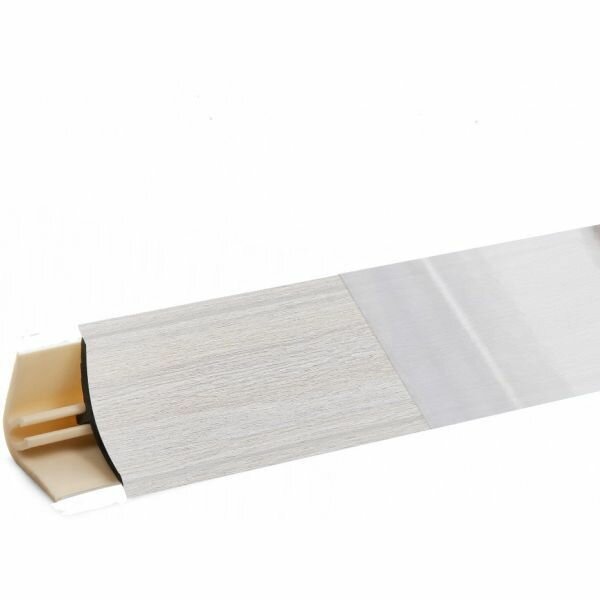 Плинтус для столешницы Korner LB15 с кабель-каналом мягкий край 15х15x3000 мм ПВХ, Северная пальмира