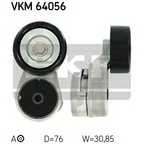 SKF vkm64056 (252812B000 / 252812B010 / 252812B020) ролик-натяжитель поликл. ремня solaris 2010-