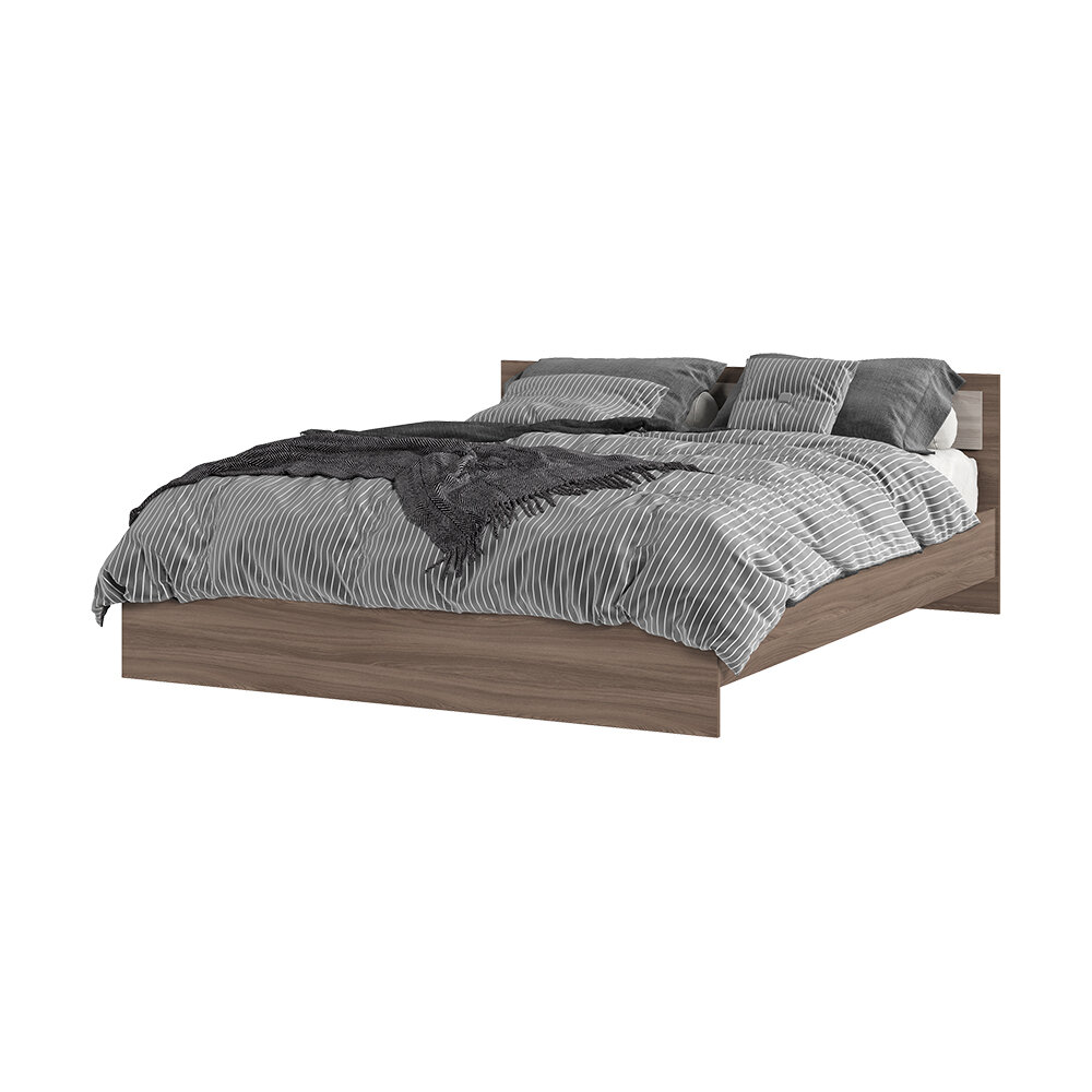 Кровать Стендмебель "Гармония 601", ЛДСП, современный стиль, двухместная, 1655х70х2032мм