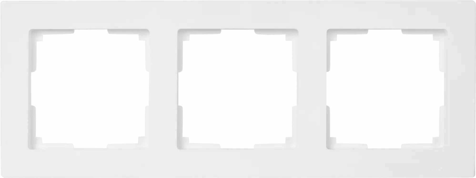 Рамка для розеток и выключателей Werkel Stark 3 поста, цвет белый